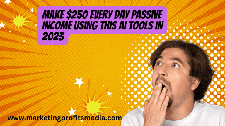 Make $250 Every Day Passive income using this AI Tools in 2023 ... Make $250 Every Day Passive income using this AI Tools in 2023 ...